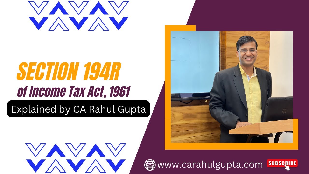 TDS Under Section 194R of Income Tax Act || TDS on Benefit or ...