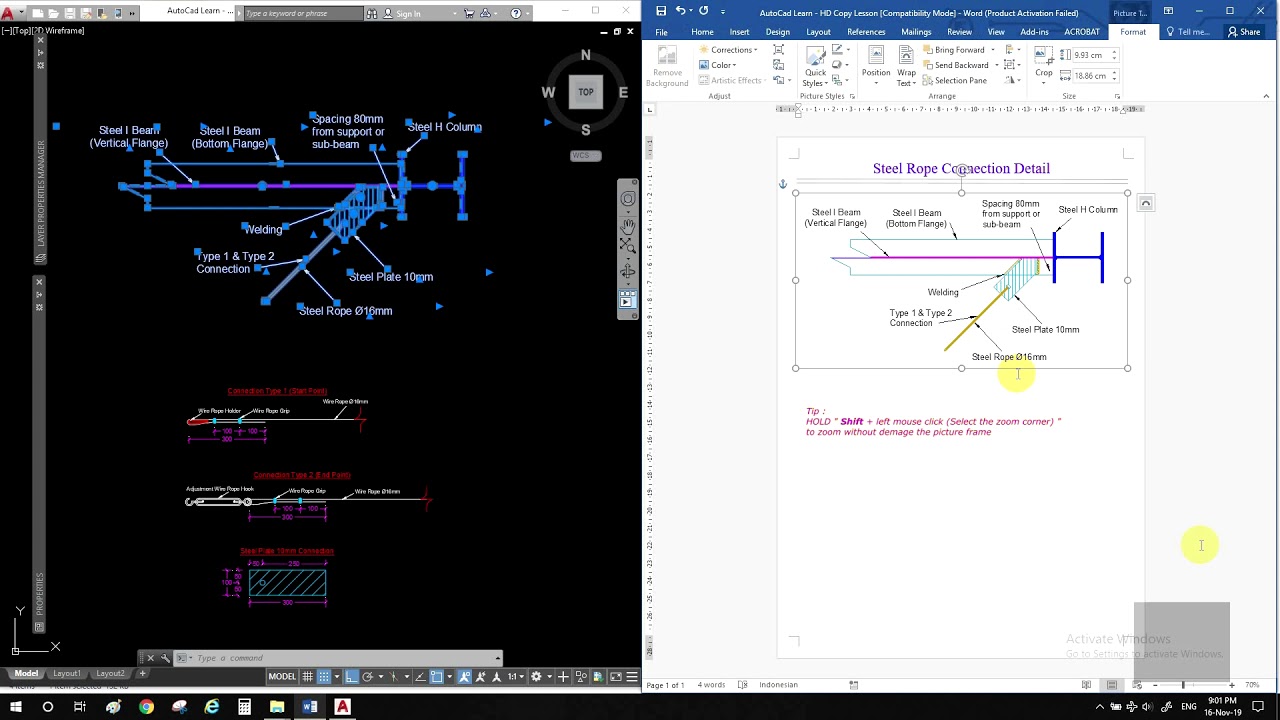 Copy HD Picture From AutoCad To Word Or Excel And Convert To PDF YouTube Copy HD Picture From AutoCad To Word Or Excel And Convert To PDF YouTube