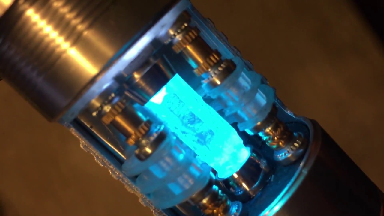Neopixel Graflex crystal chamber - YouTube