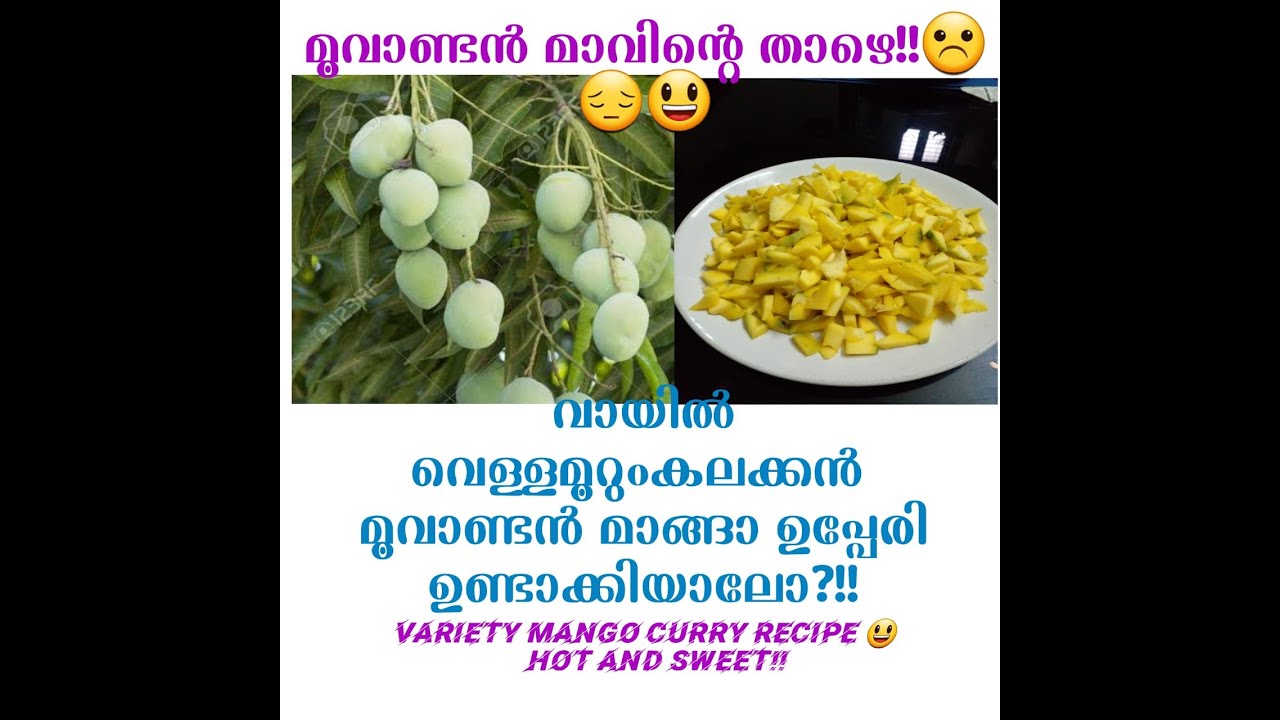 HOT AND SWEET MANGO CURRY/MOOVANDAN MANGA ULATHIYATHU - YouTube