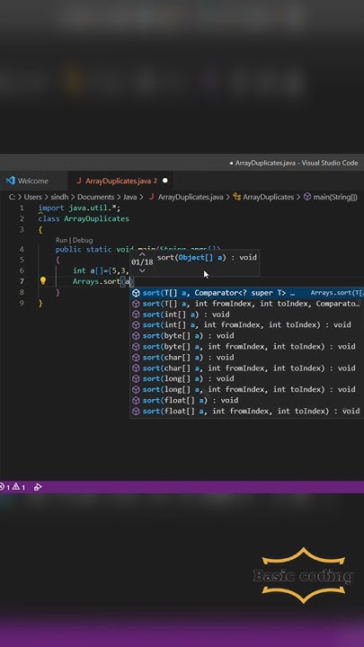 Program To Find Duplicate Elements In The Arrayjava Programprogramming Codingcodinglife
