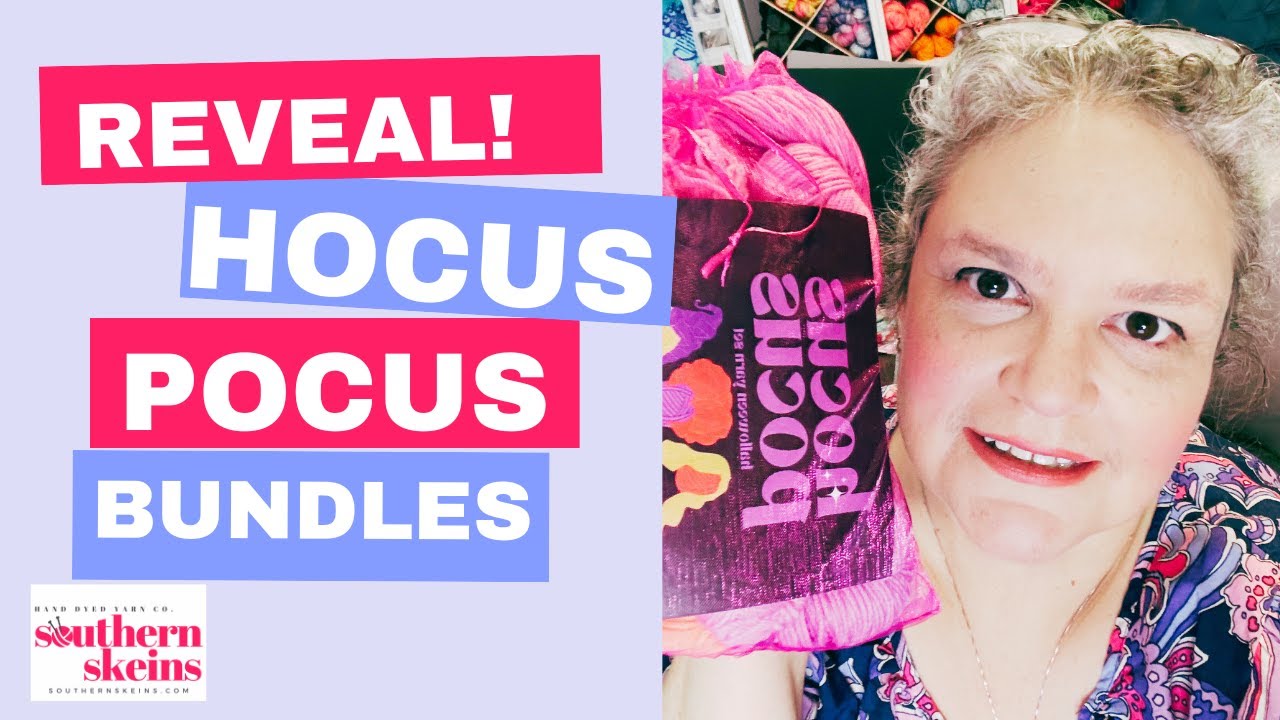 Behind the Skeins - Reveal the Hocus Pocus Hand Dyed Yarn Bundle - YouTube