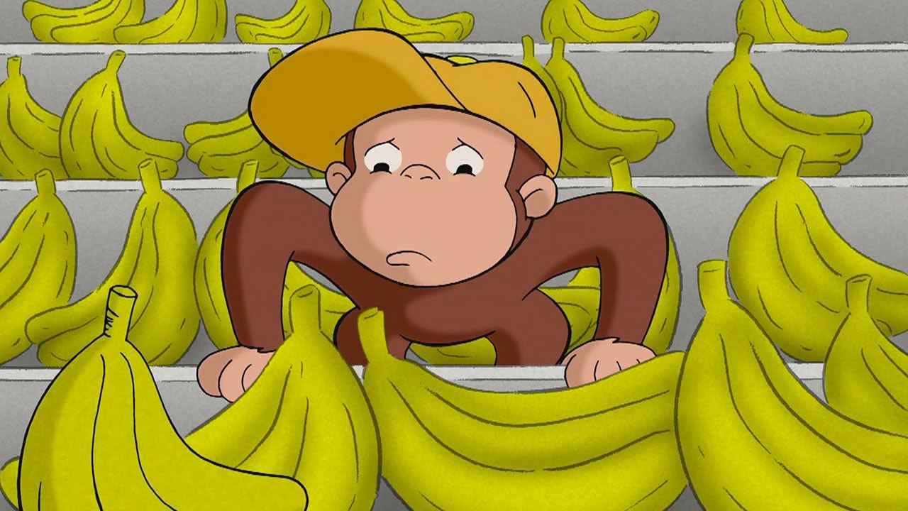 George Solves the Banana Mystery 🍌🔎 | Curious George Compilation ...