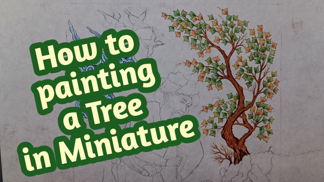 How to painting a Tree in Miniature - YouTube