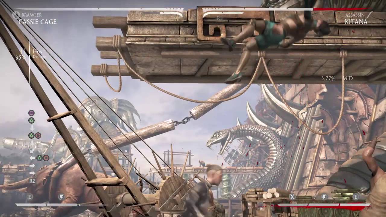 Mortal Kombat XL: Cassie Cage (Brawler) 50% Corner Combo - YouTube