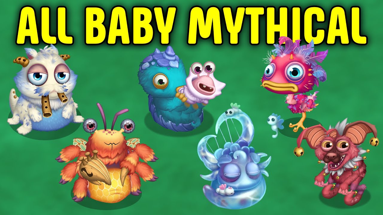 All Baby Mythical (My Singing Monsters: Dawn Of Fire) - YouTube