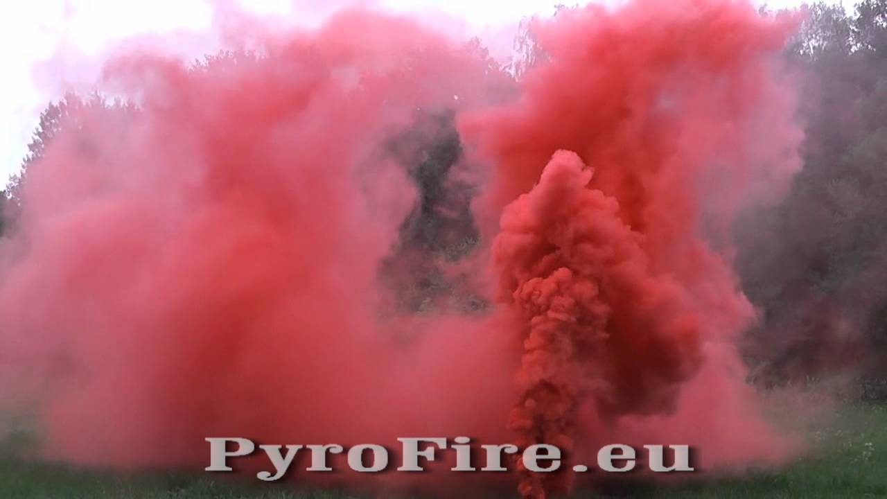 Extra smoke bomb DA100-red by PyroFire.eu - YouTube