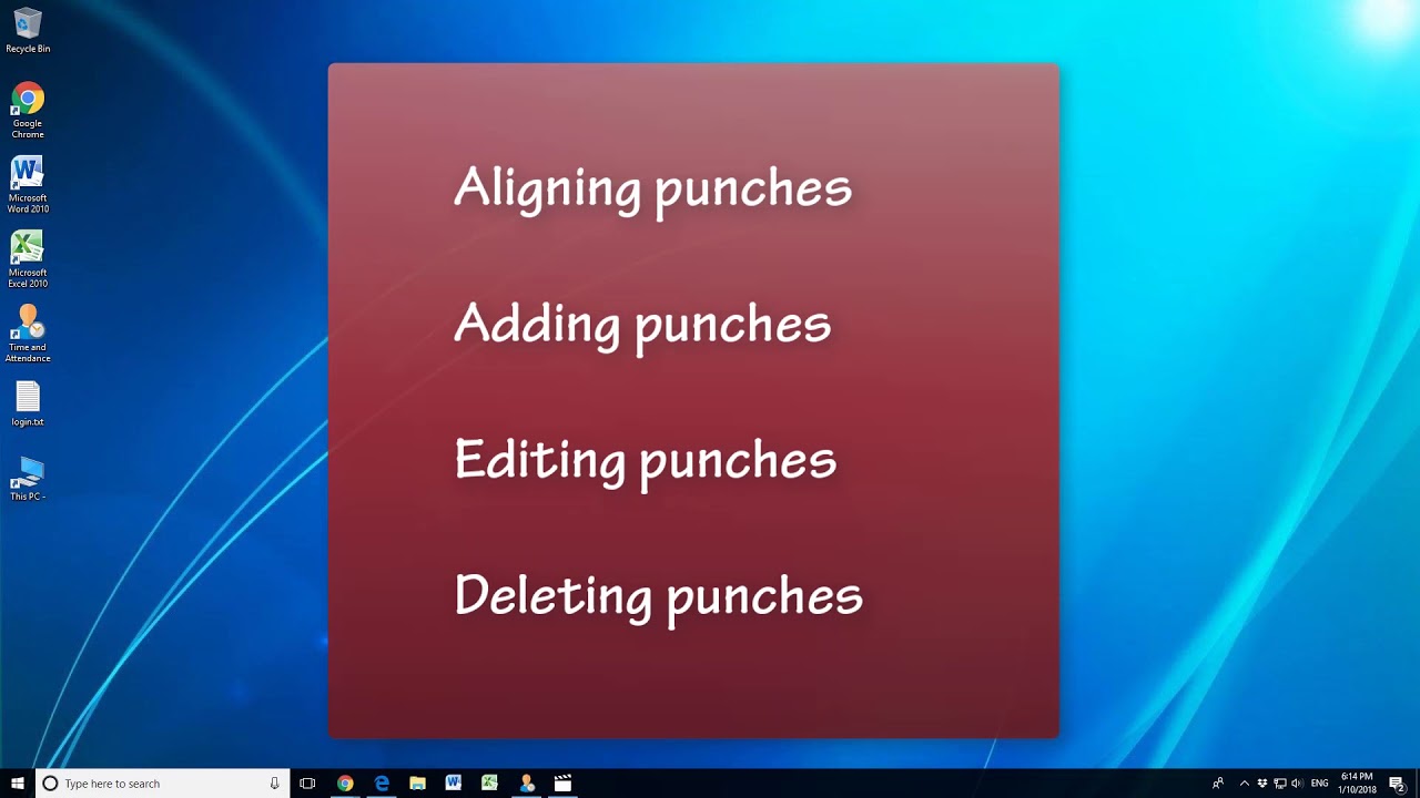 Time and Attendance for Healthcare - Punch Editing - YouTube