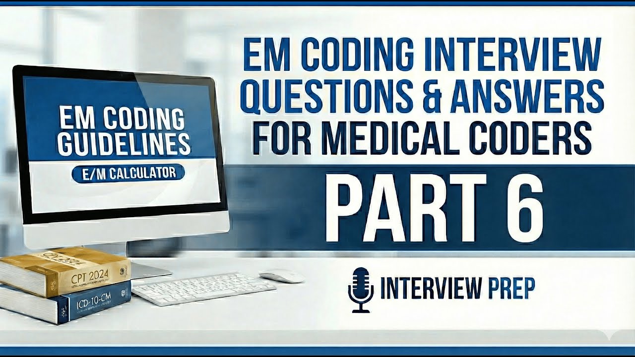 Ultimate E/M Medical Coding Interview Bootcamp 2026 Part 6 - YouTube