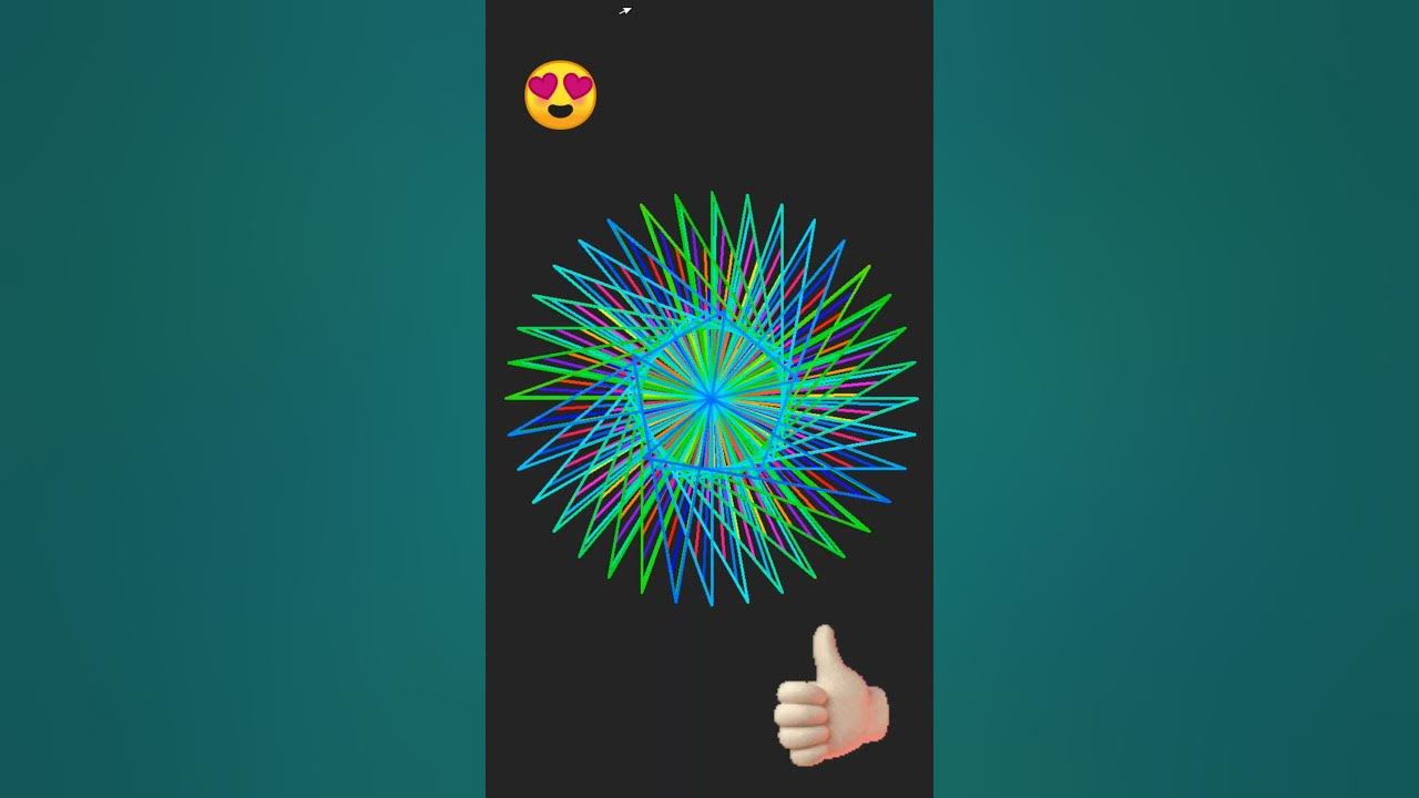 Spin triangle animation in turtle 📐📀 ️⚛️ ️ #youtubeshorts #animation # ...