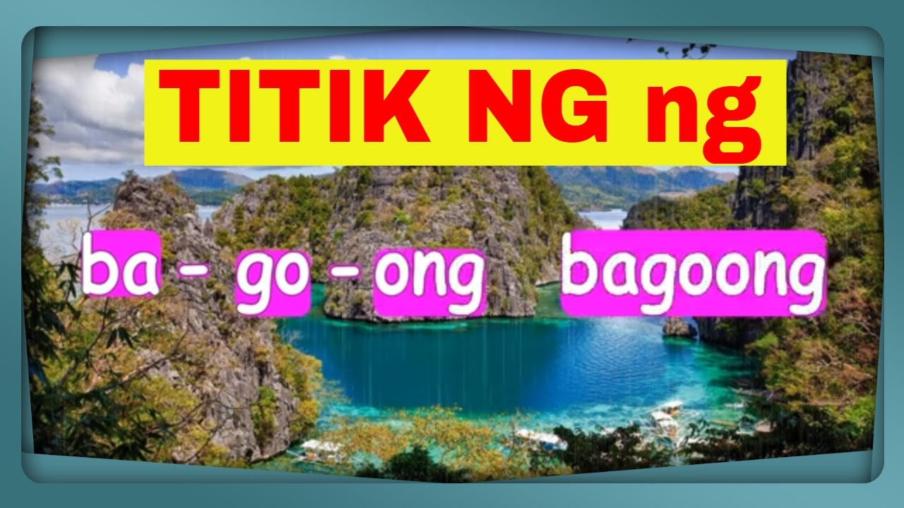 Pagbasa ng Tagalog | Letters Ng ng | with Audio Guide - YouTube