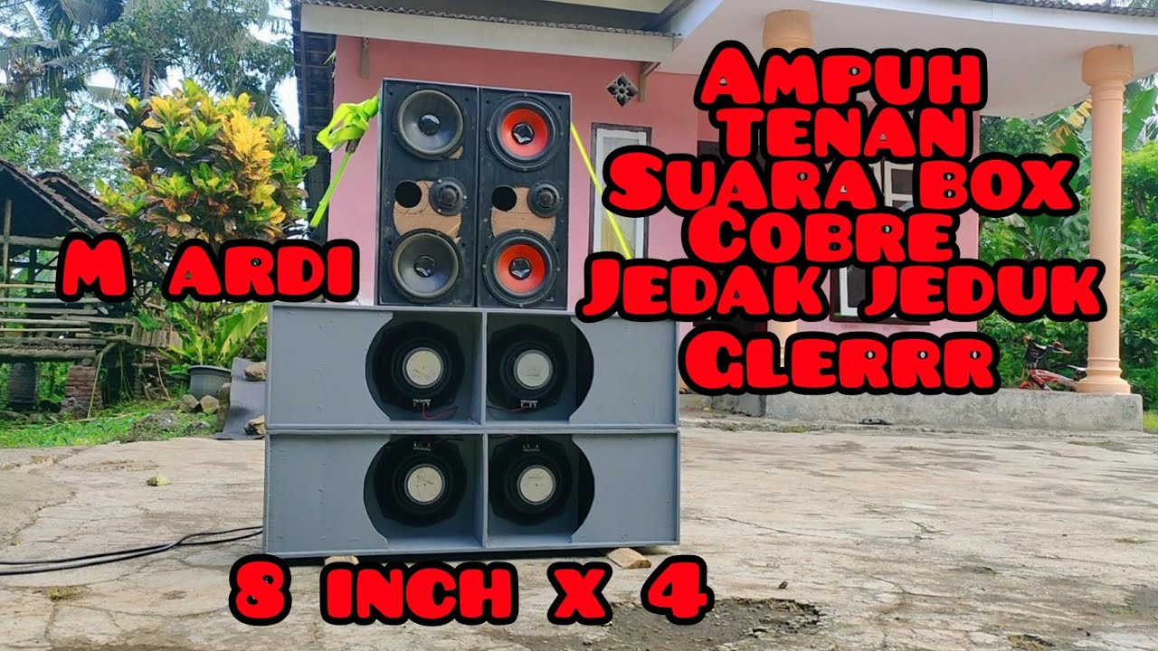 hasil akhir box cobre 8 inch double, middlele ora umum. @BREWOGMUSIC ...