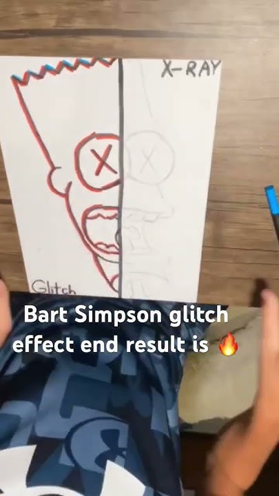 Bart Simpson Glitch Effectart Artdrawing Youtube