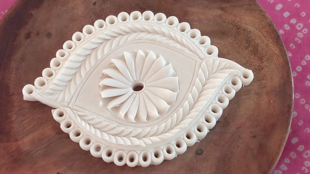 Nokshi pitha design || Ful pitha design || Momtaz's hand work - YouTube