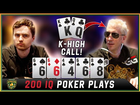 AMAZING 200 IQ POKER PLAYS! A collection of BRILLIANT poker decisions ...