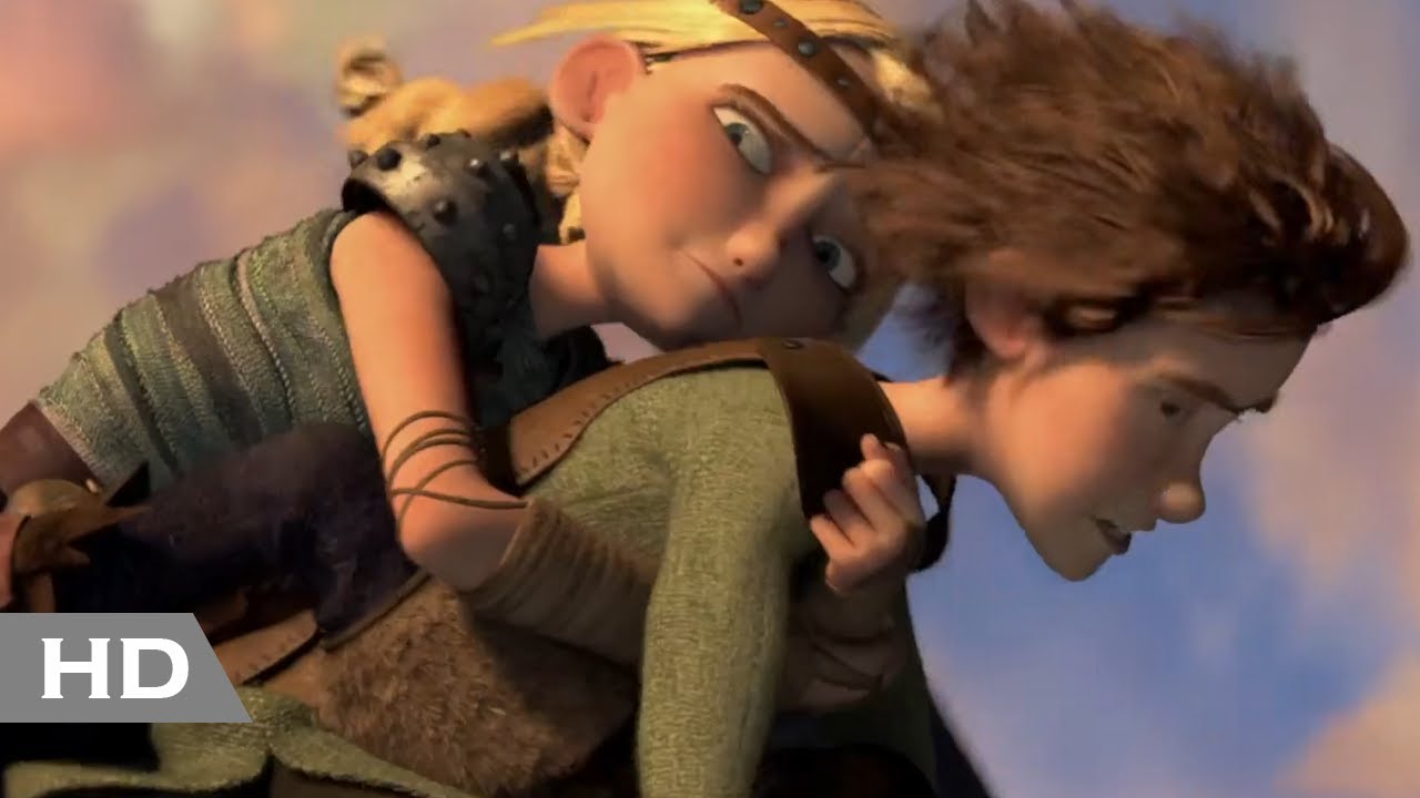 Astrid meets Toothless | How to train your dragon (2010) | Movie clips ...