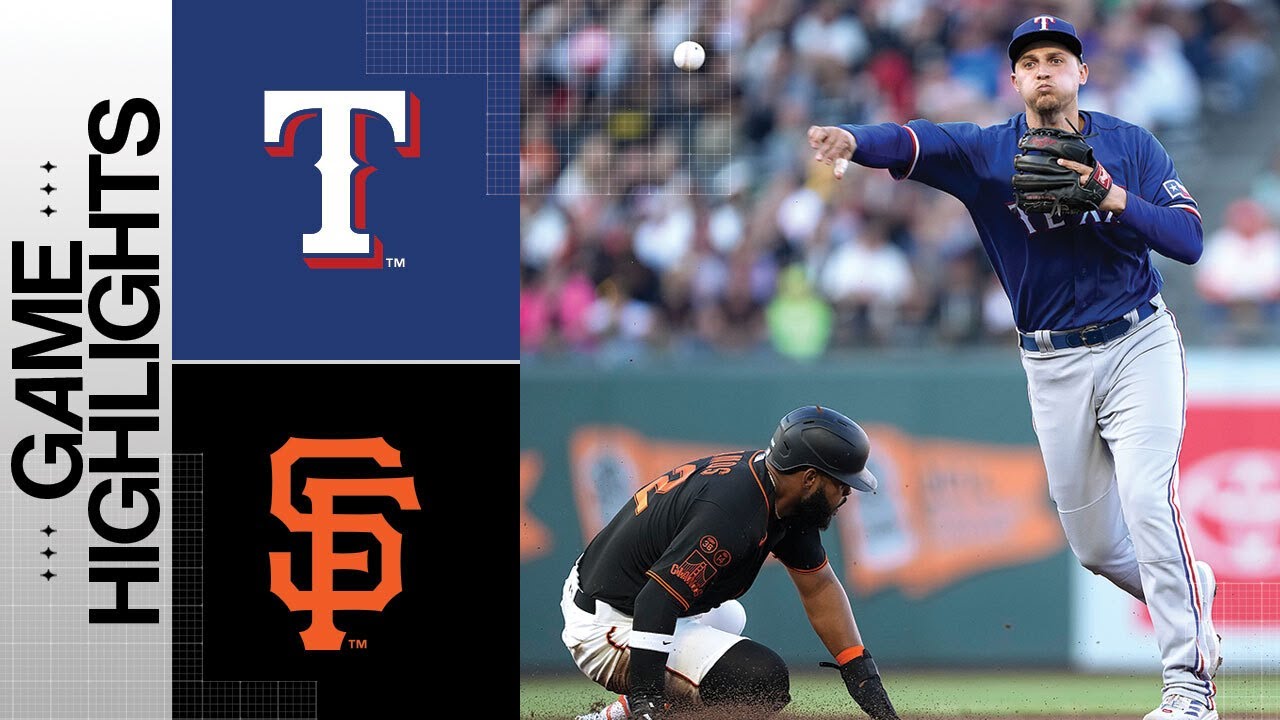 Rangers vs. Giants Game Highlights (8/12/23) | MLB Highlights - YouTube