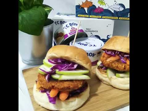 RESEPI Burger Ikan - Fish Burger Recipe - YouTube