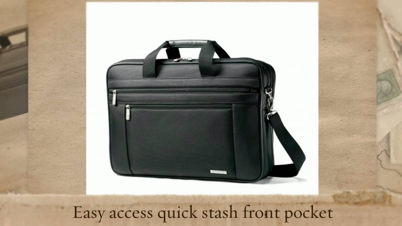 Samsonite Classic Business Cases Two Gusset 17in. Toploader - YouTube