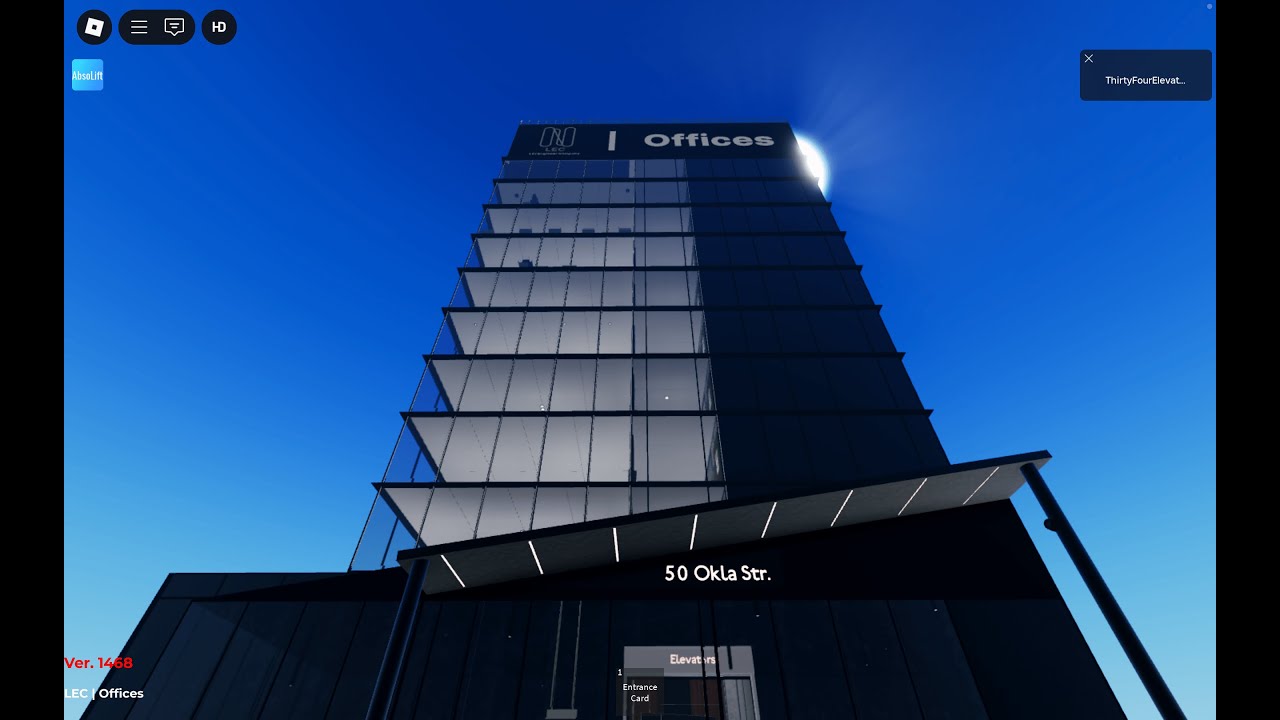 AWESOME ELEVATORS at the LEC Offices in Roblox - YouTube