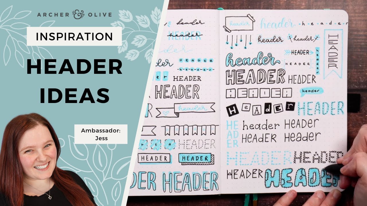 50+ Header Ideas for your Bullet Journal - YouTube