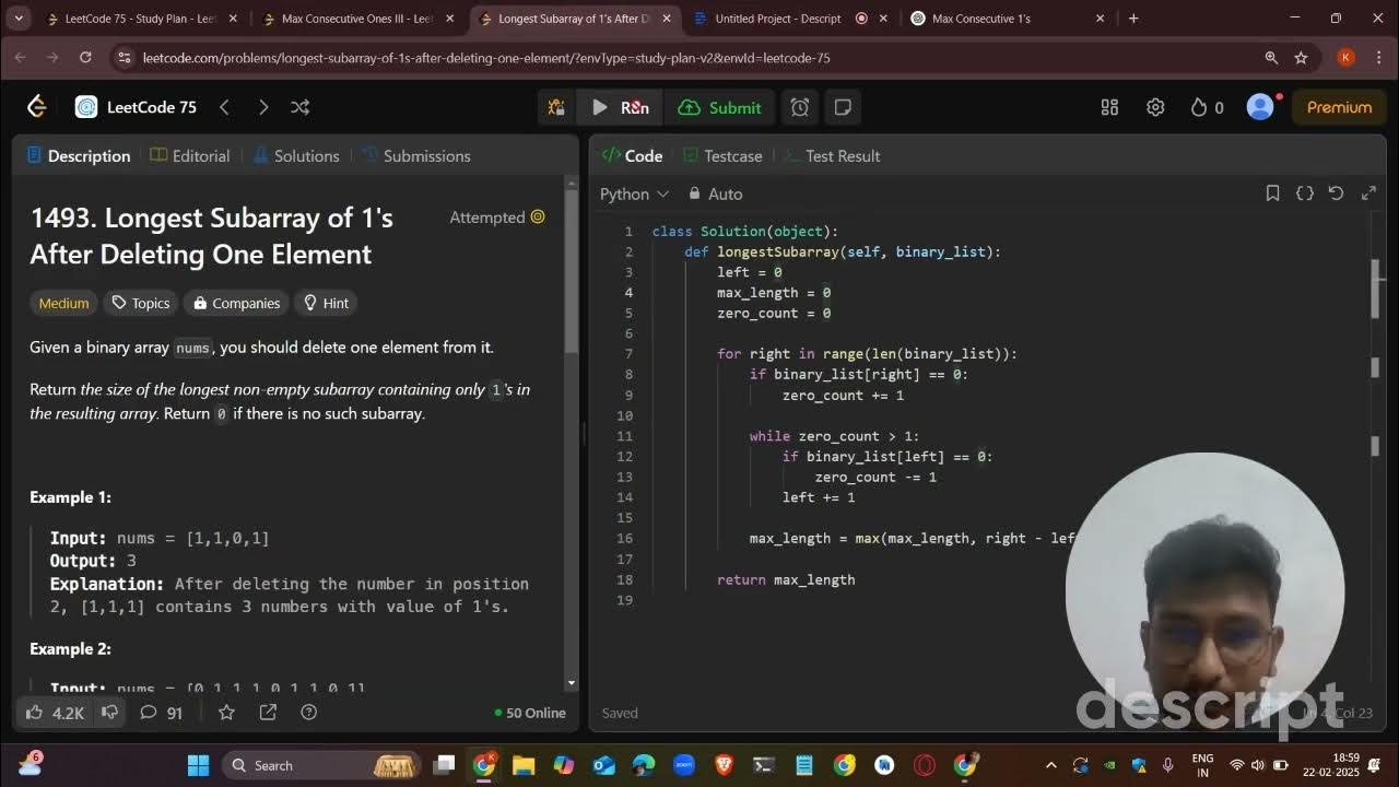 LeetCode Day 42 : Maximum Average Subarray I , Day 62 of python learning Series ,LeetCode in ...