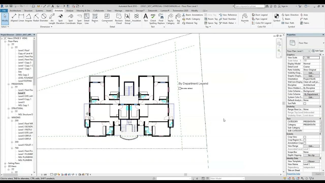 HOW TO SHOW COLOR SCHEME LEGEND IN REVIT - YouTube