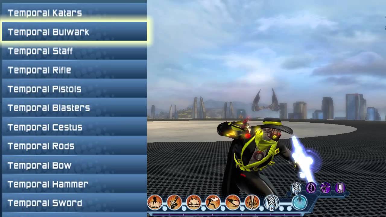 DCUO Weapon Styles: Temporal Weapons - YouTube