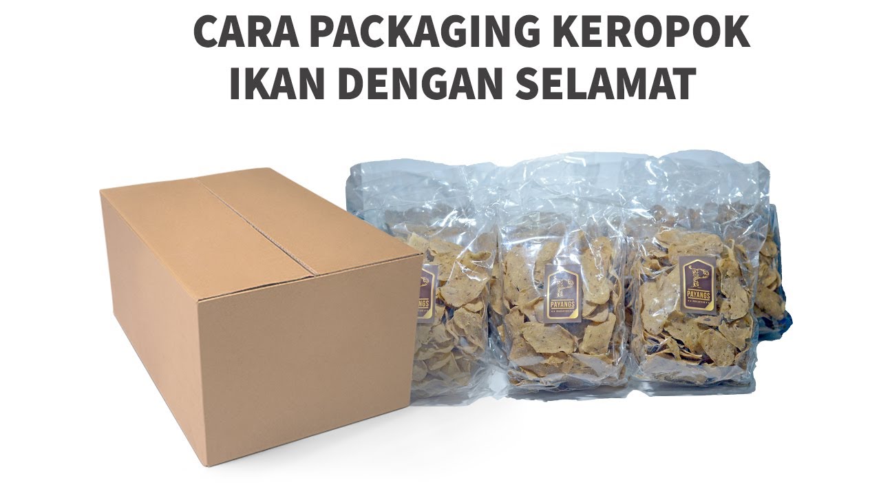Cara packaging keropok ikan supaya tidak rosak dan pecah - YouTube