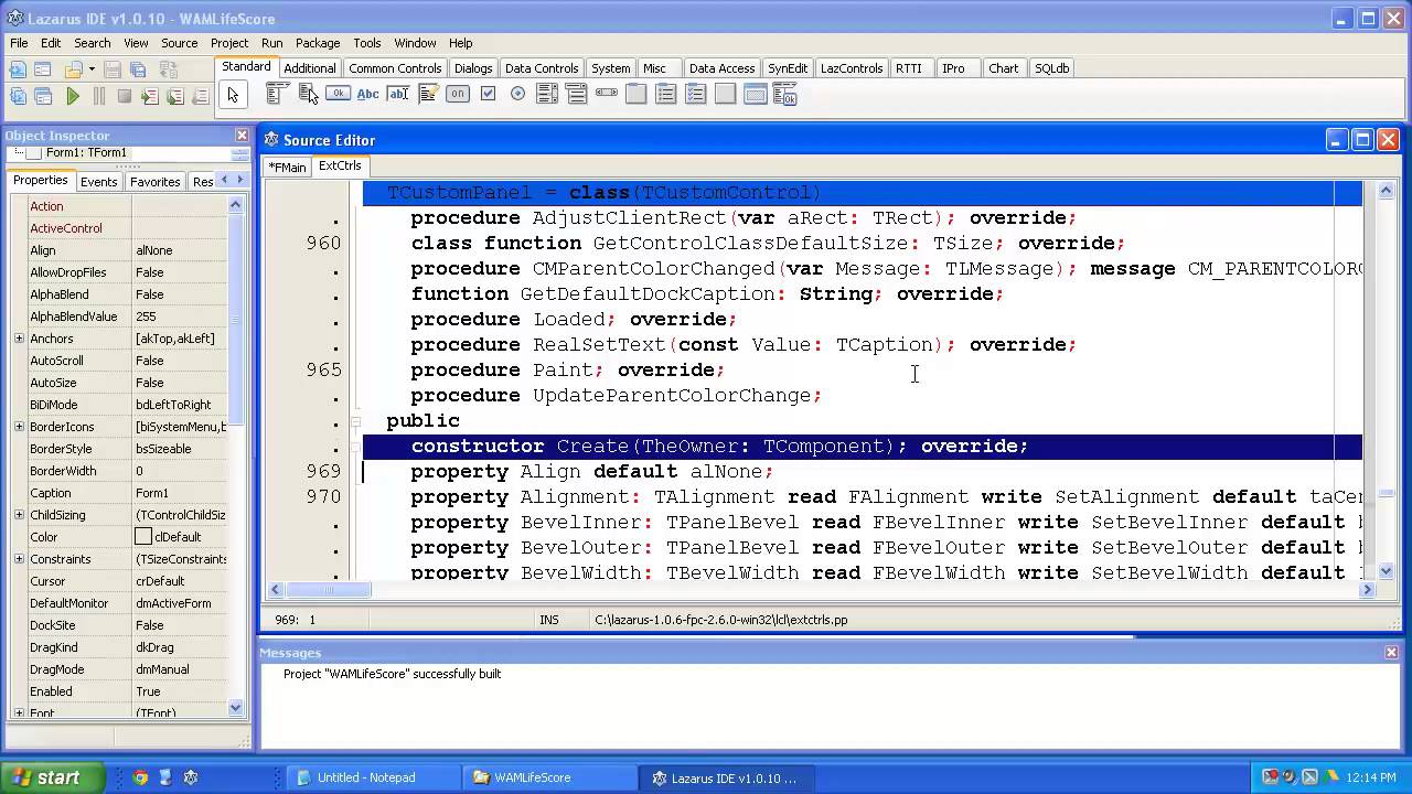 ClubEngineer Write a Game in Pascal Create a Score Component #2 - YouTube