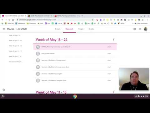 Welcome to the Week of May 18 - 22 - MAT2L - YouTube