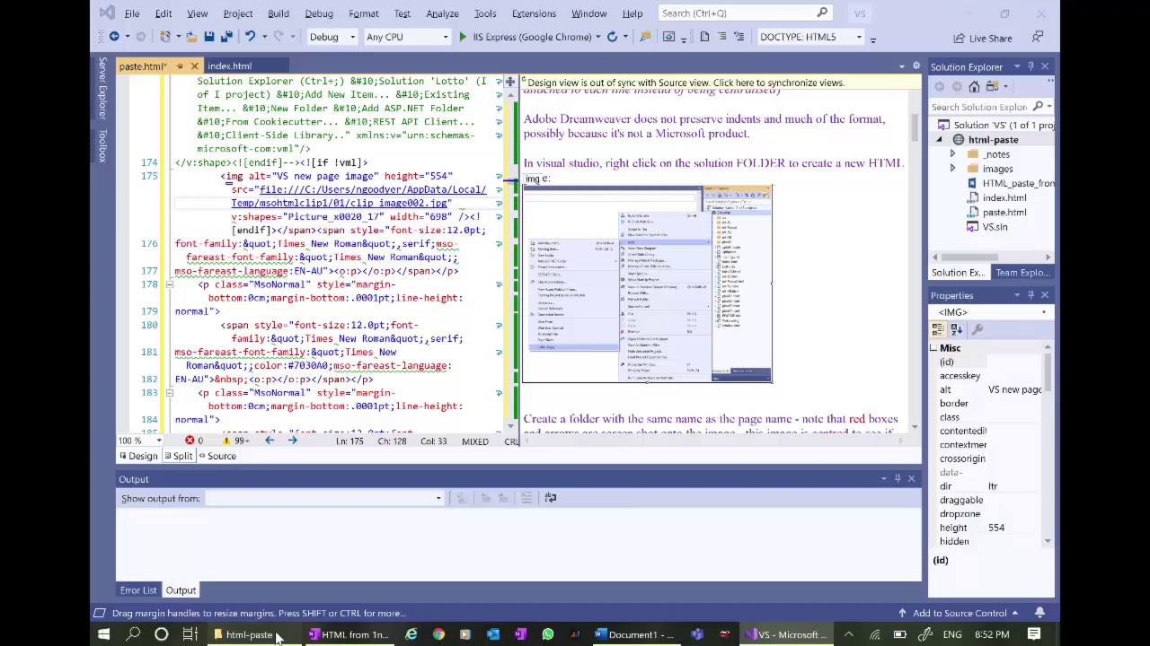 HTML from OneNote or Word - nifty trick for quick pages with images or ...