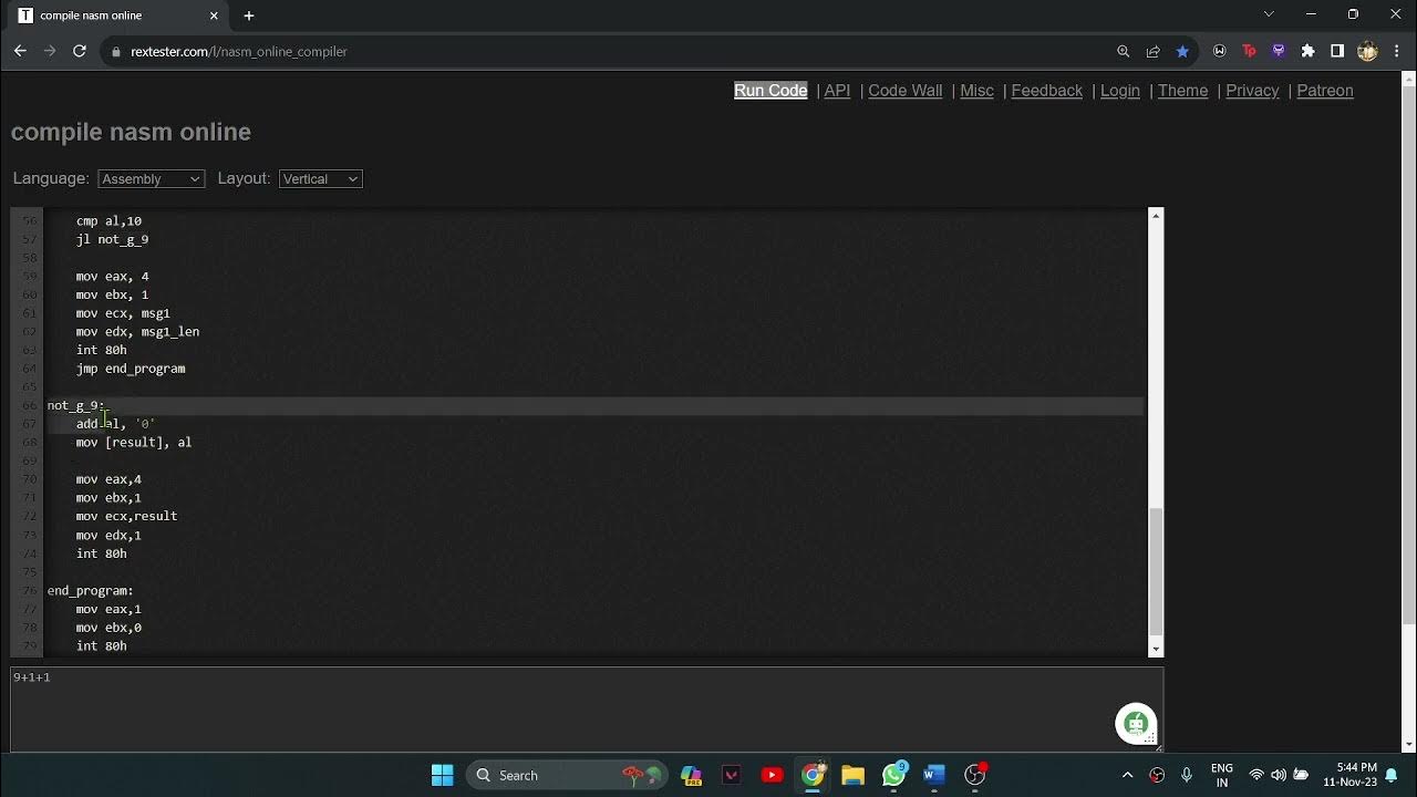 Week 4 | Arithmetic Instructions: Activity 3: Display Sum of 3 numbers - YouTube
