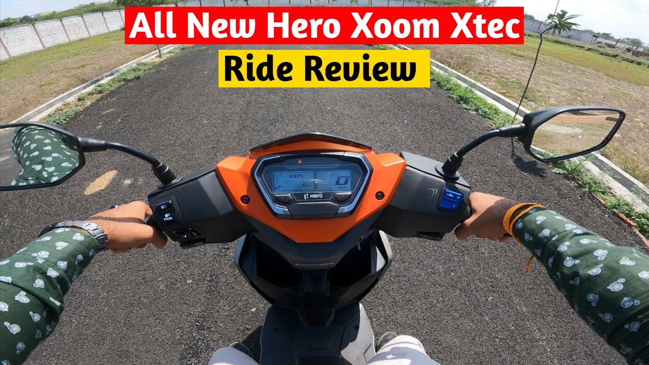 Hero Xoom 110 Xtec Ride Review | Price, Features, Mileage, Exhaust ...