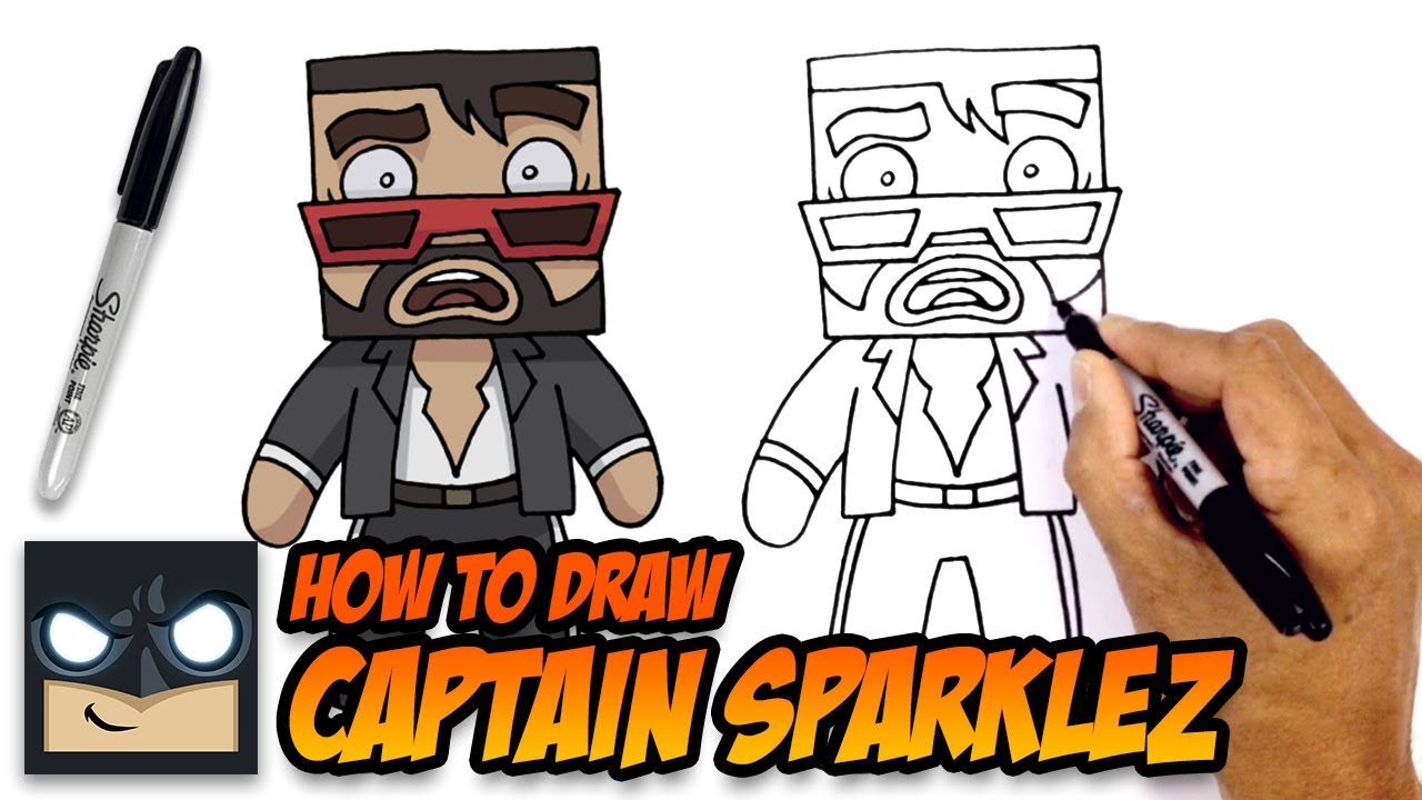How to Draw CaptainSparklez - Drawing Tutorial