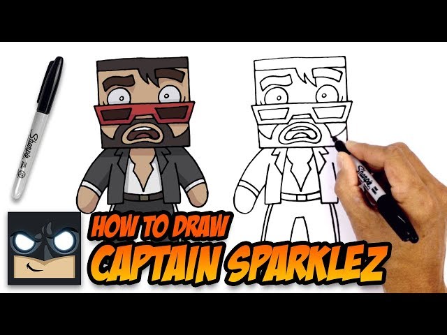 Captainsparklez Logo Drawing