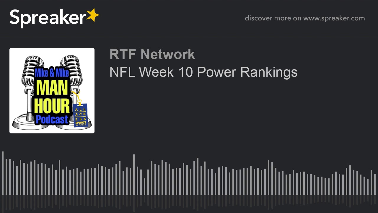 Nfl Week 10 Power Rankings Youtube