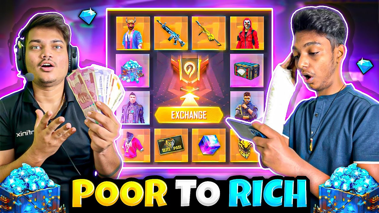 Free Fire I Got All Rare Items😍 POOR To RICH All Old Bundles Skins ...