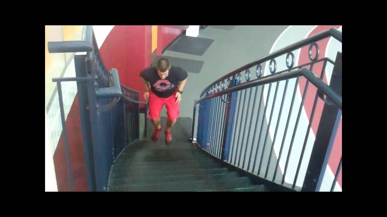 Double Leg Stair Hop - Two at a Time - YouTube