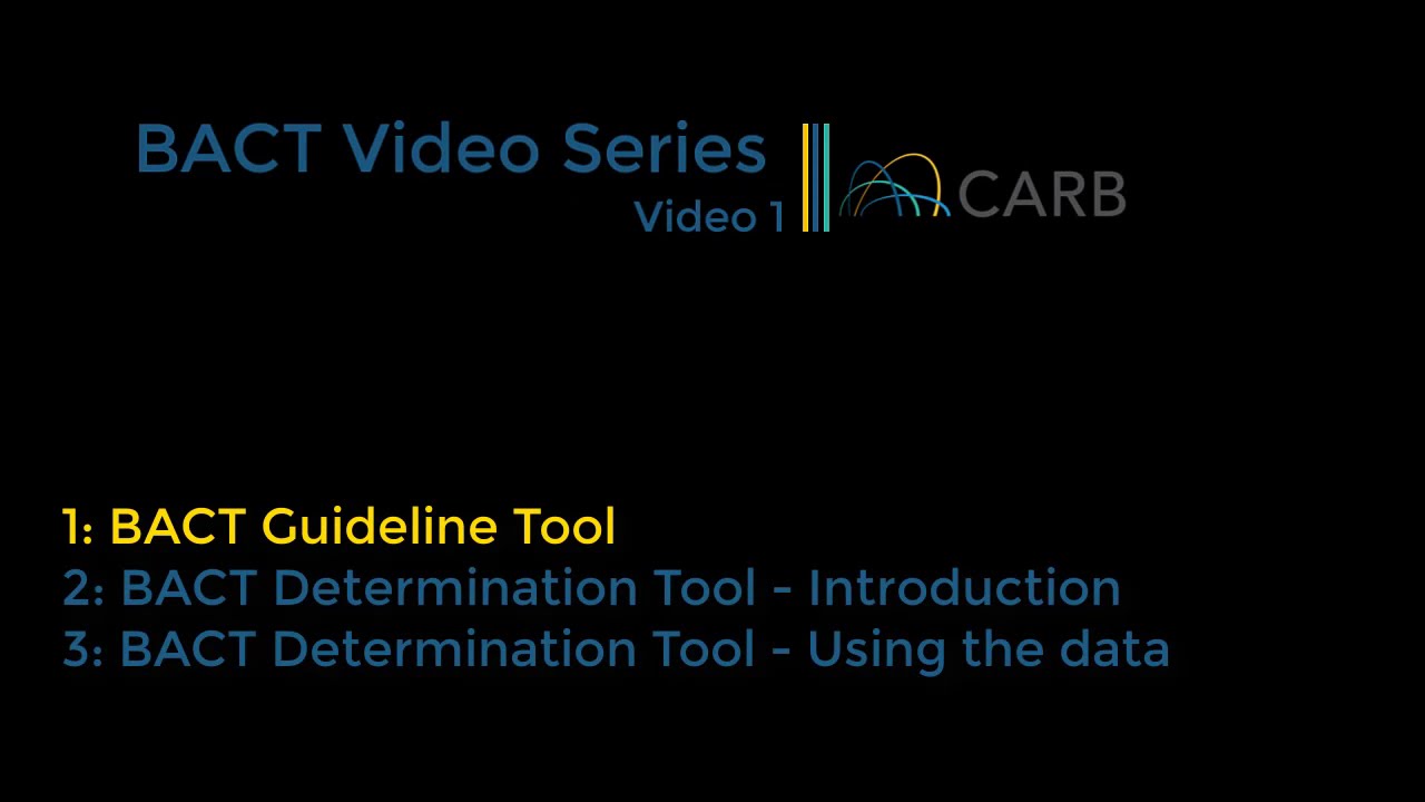 BACT Video 1 - Guidelines Tool - YouTube