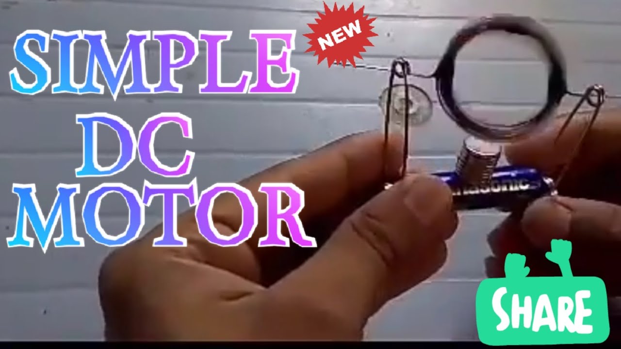 DIY simple DC motor - YouTube