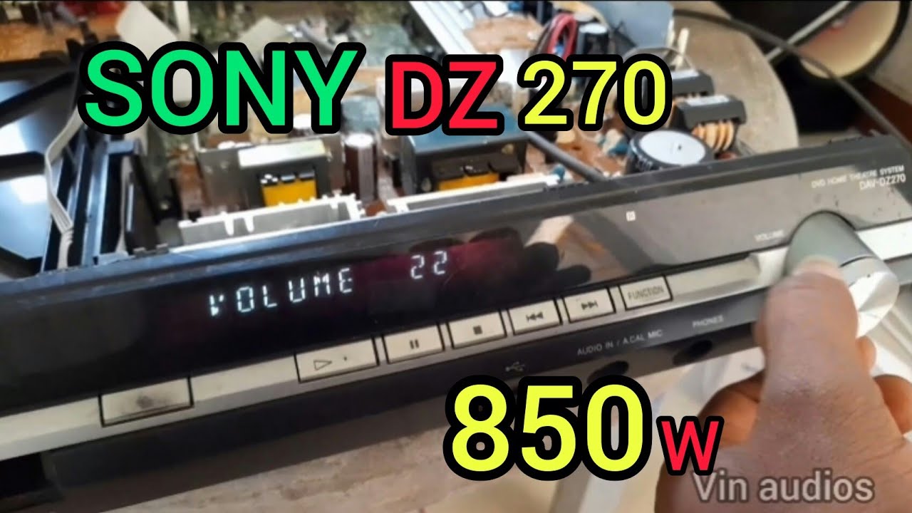 SONY 💚HCD-DZ 270 💙 850W dvd hometheatre music system aux sound checking ...