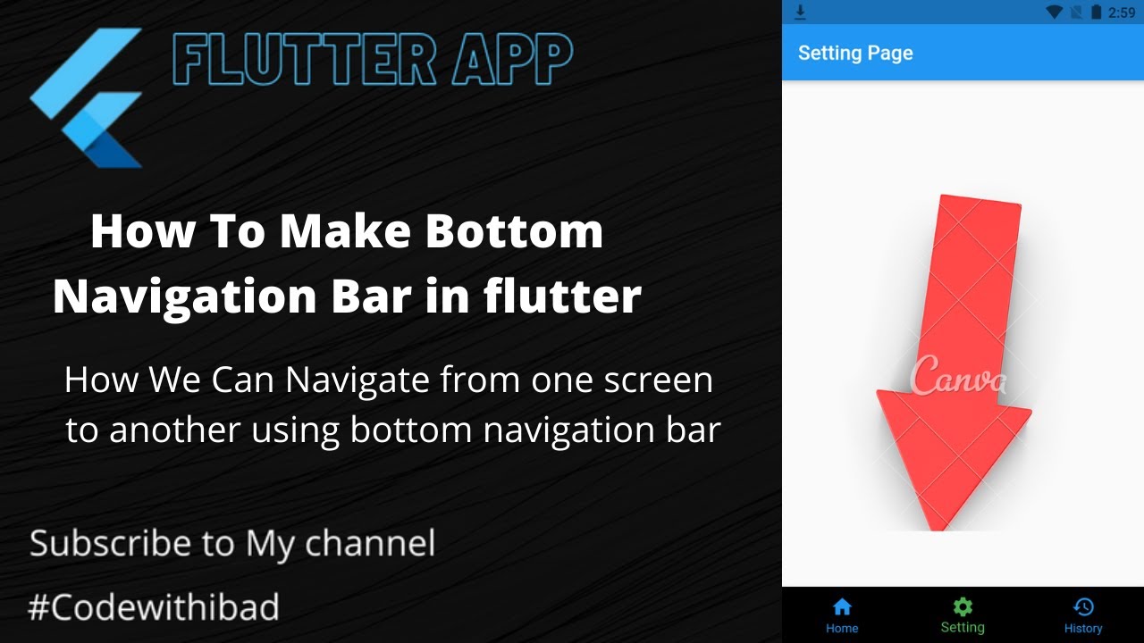 How To Make Bottom Navigation Bar in Flutter || Bottom Navigation Bar ...