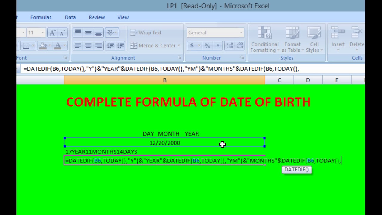 How To Convert Date In Excel Pat 2 Into YEAR MONTH OR DAY Using The How To Convert Date In Excel Pat 2 Into YEAR MONTH OR DAY Using The