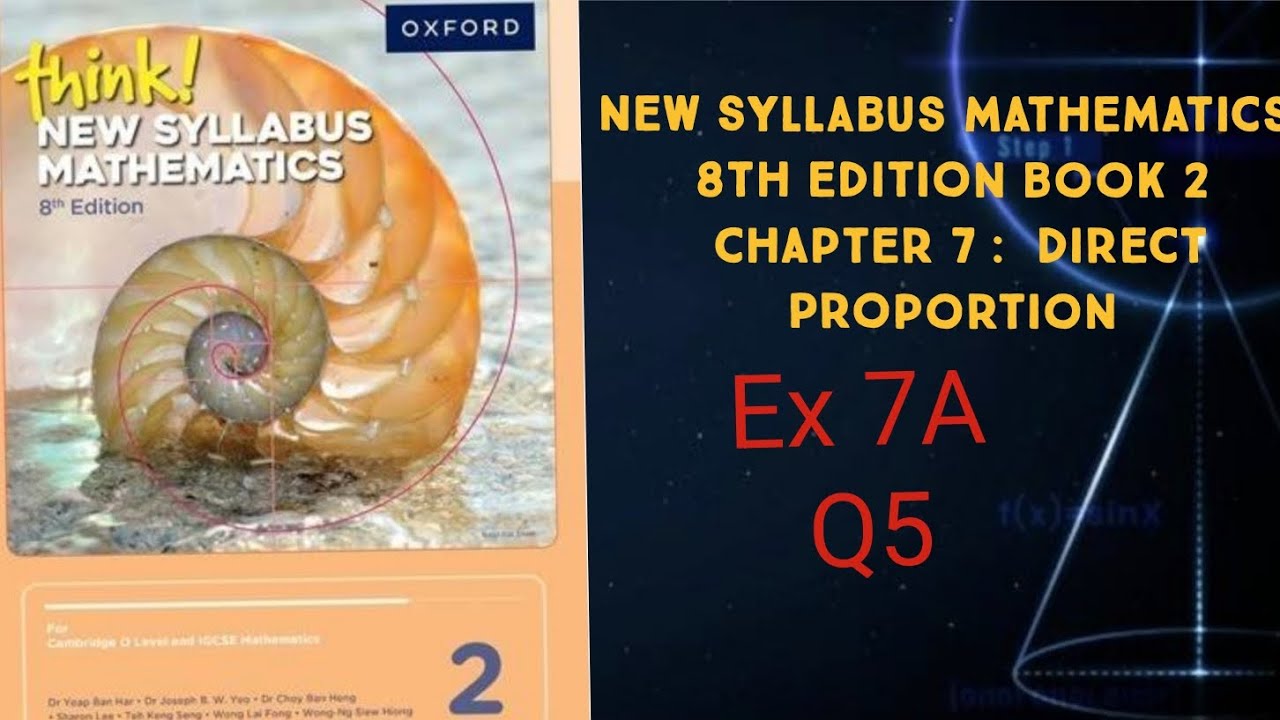 New syllabus Mathematics 8th edition book 2 Chapter 7 : Direct ...