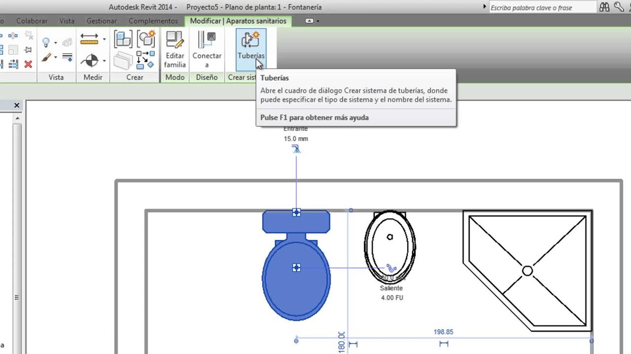 Revit MEP: Creamos un baño - YouTube