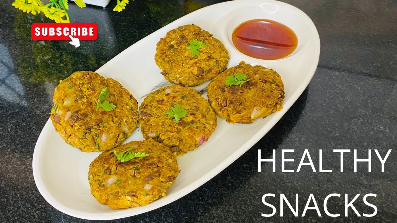 Easy Healthy Snacks With Kala Chana | healthy Tikki Recipe # ...