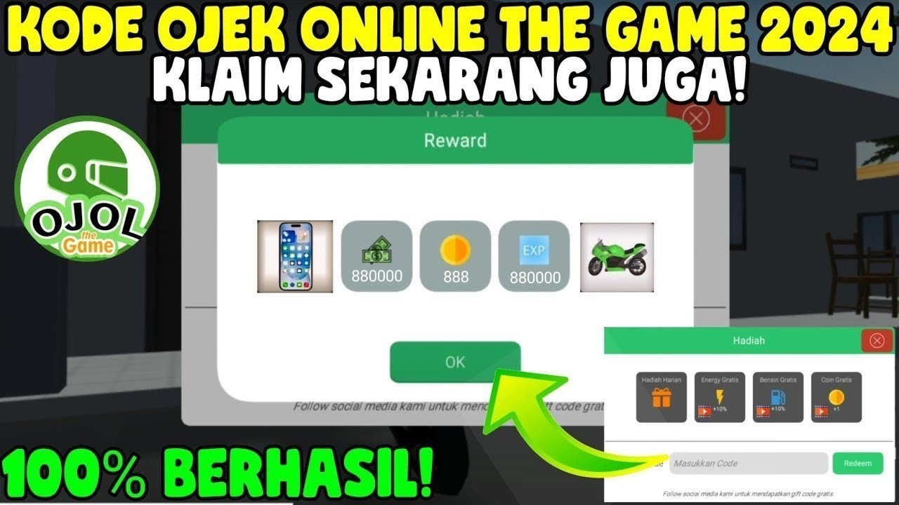 GIFT CODE! KODE REDEEM OJOL THE GAME TERBARU | KODE REDEEM OJOL THE ...