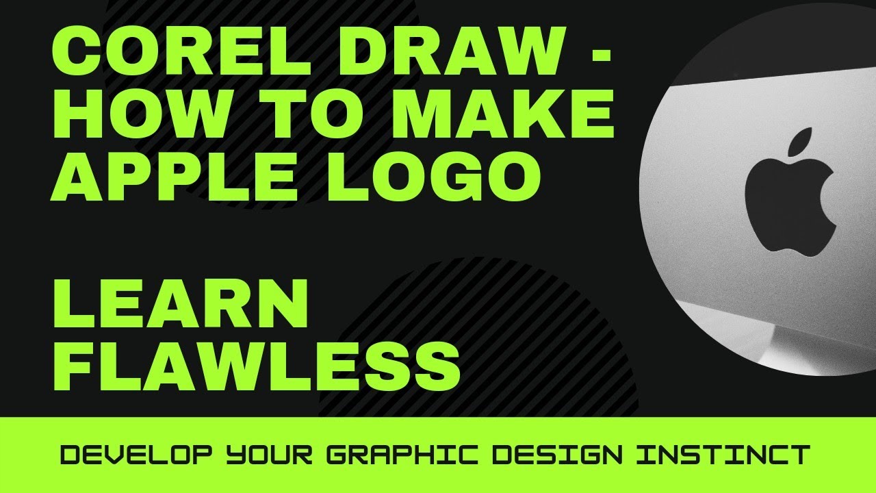 COREL DRAW 2021 - HOW TO DRAW APPLE LOGO 🔥🔥🔥 - YouTube