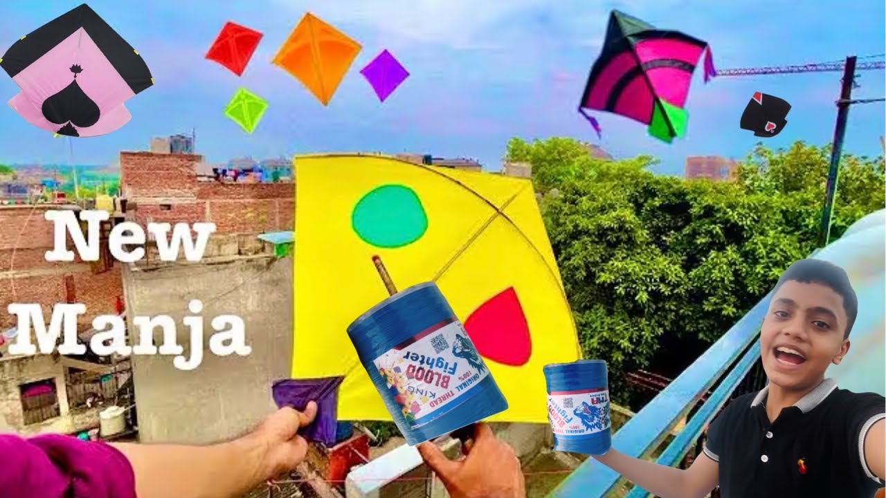 😱Testing New! King Blood Fighter 🩸 Manjha test Failed | Kite Cutting ...